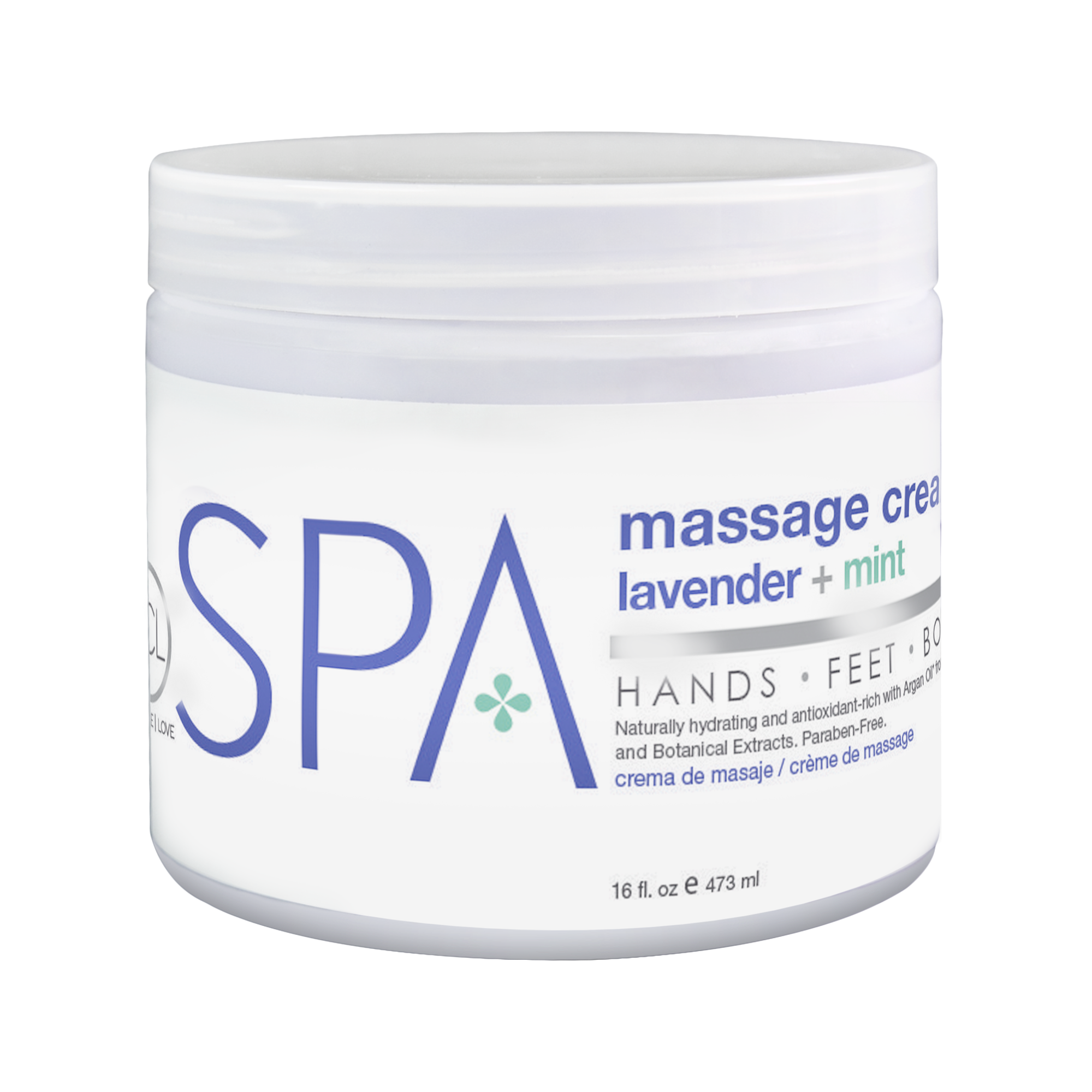 BCL SPA Massage Cream Lavender + Mint 16oz